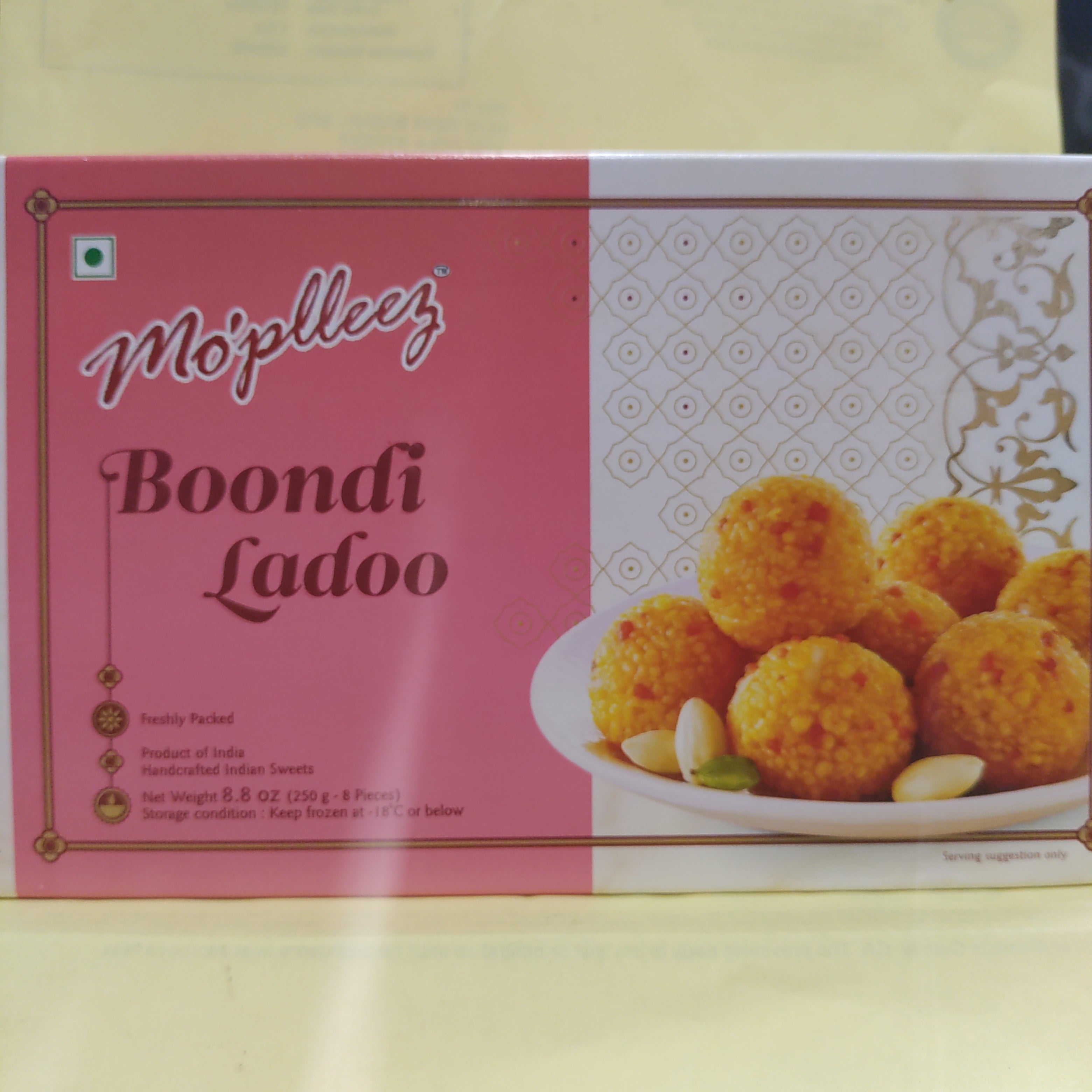 Moplleez boondi laddoo 250 g – New India Bazar San Francisco